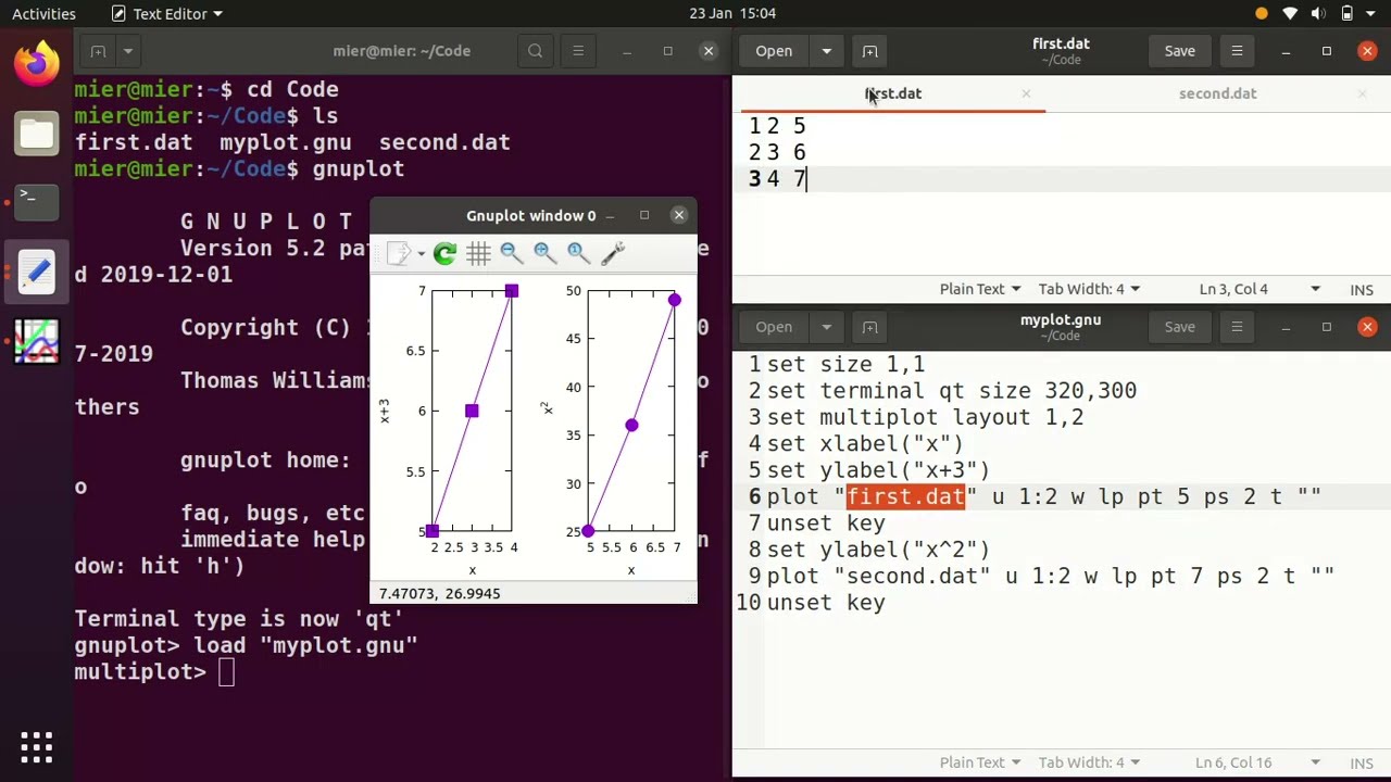 Gnuplot #7 - Multiplot from multiple data files