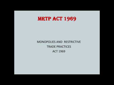 MRTP ACT 1969