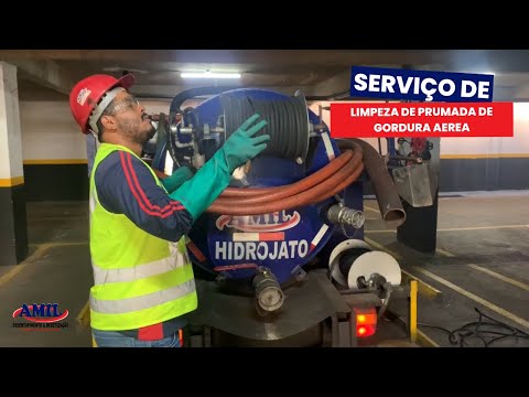 AMIL DESENTUPIDORA & DEDETIZADORA | LIMPEZA DE PRUMADA DE GORDURA AEREA