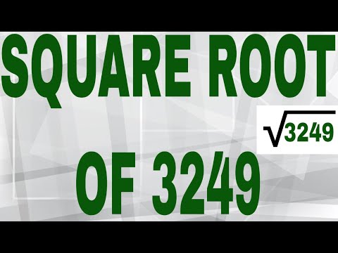 SQUARE ROOT OF 3249