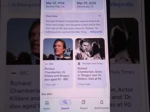 Hollywood Legend Richard Chamberlain Passed Away At 90 Wikipedia Various For Educational Use Only