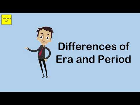 Differences of Era and Period