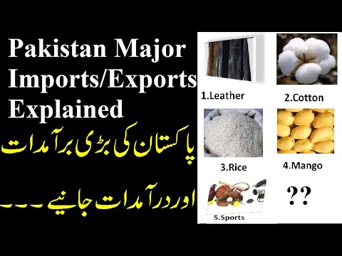 Major Imports and Exports of Pakistan Explained/Pakistan trading Partners/