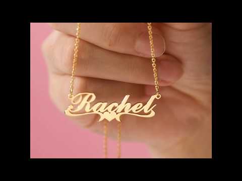 Yafeini Customized Rachel Style Name Necklace, With Gold Plated