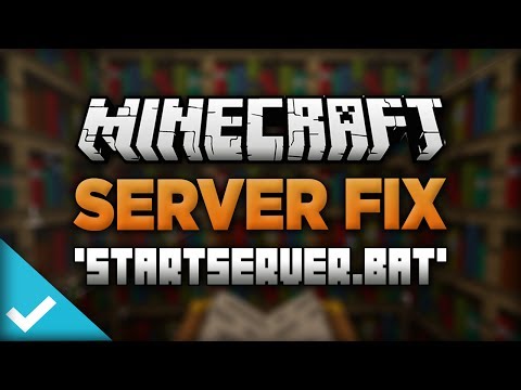 Minecraft Server Tutorial 1.9.2 (Fix for 'Startserver.bat' File)