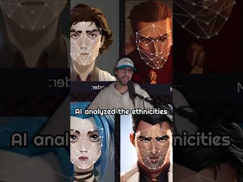 AI decides the ethnicity of Arcane characters #shorts #leagueoflegends #arcane #gaming #jinx