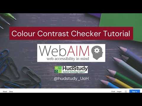 Are Your Colours In Your Documents Accessible? | How To Use WebAim