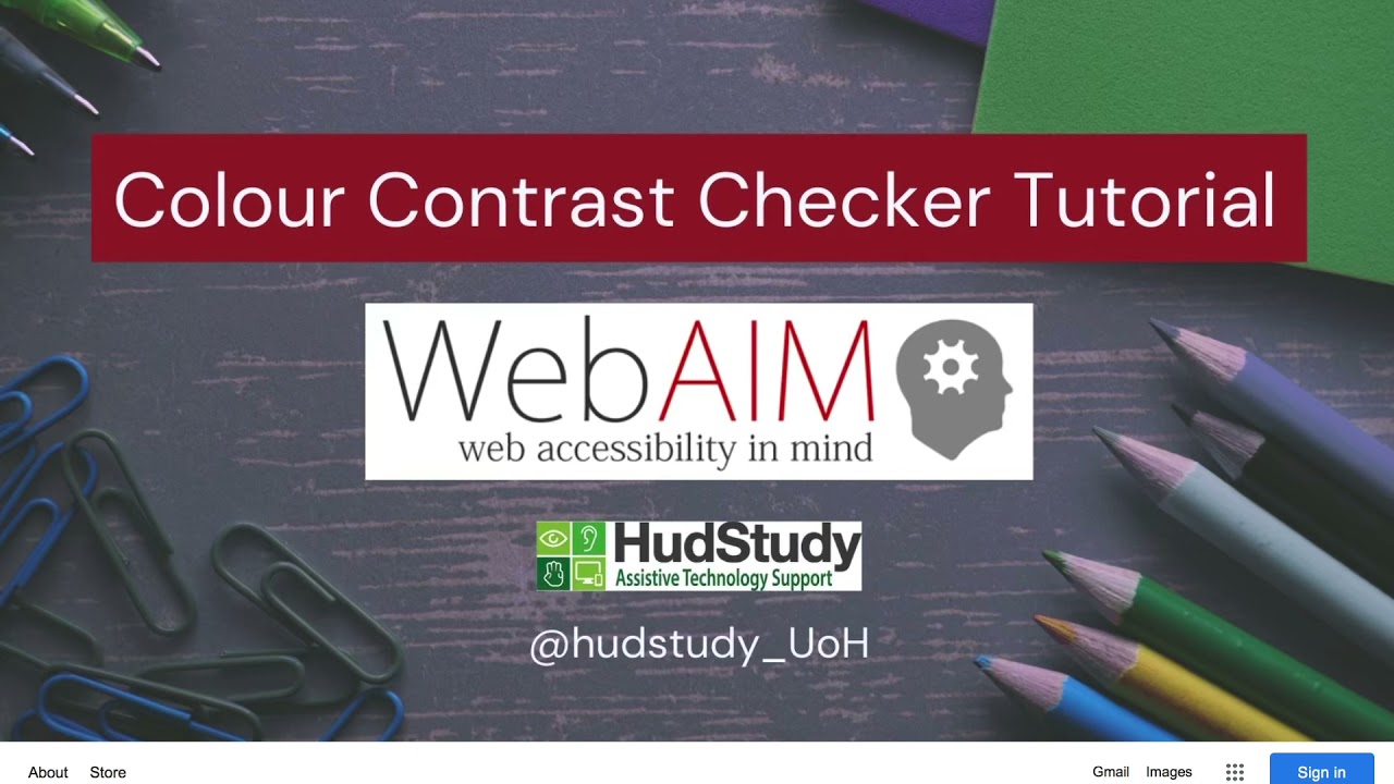 Are Your Colours In Your Documents Accessible? | How To Use WebAim