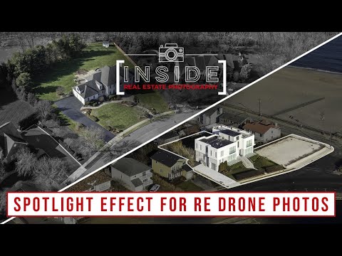 Spotlight Effect for Real Estate Drone Photos