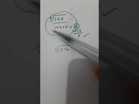 Cube Root short tricks (125, 216, 343)