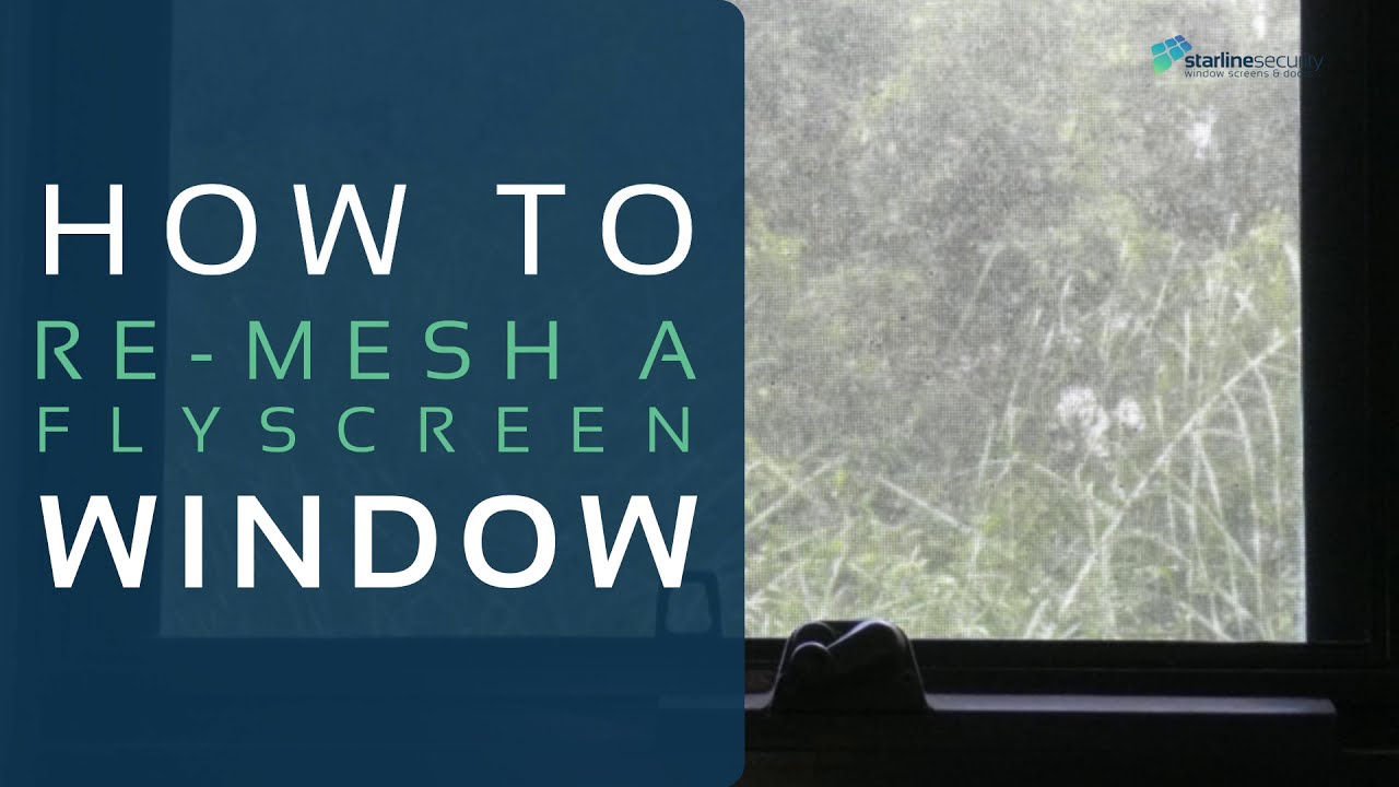 How to re-mesh a fly screen window - Tutorial