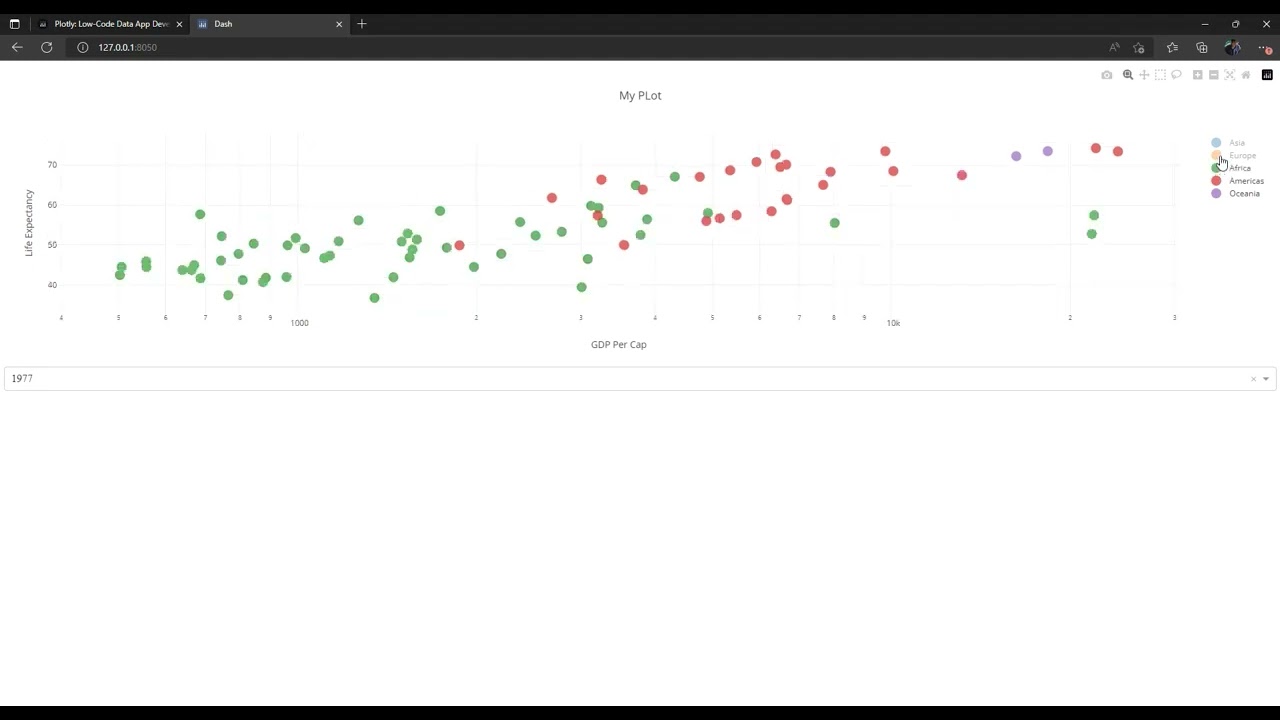 Interactive Scatter Plot in Python Dash