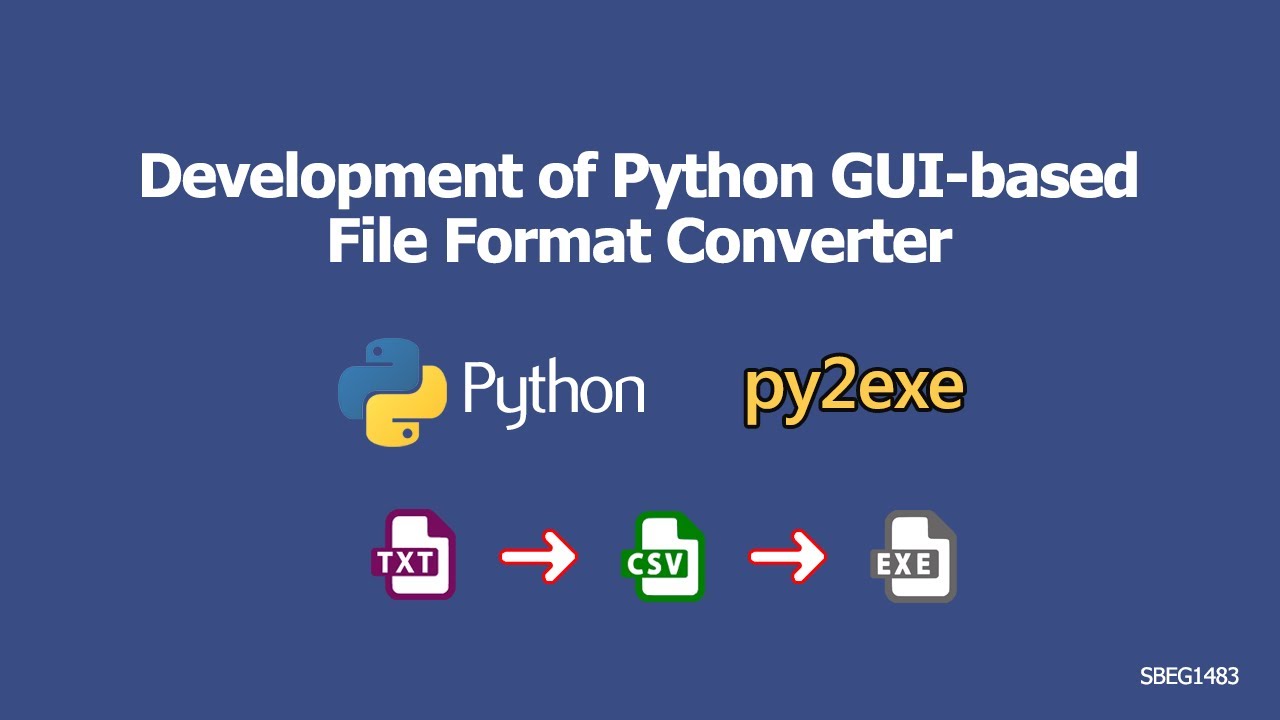 Development of Python GUI-based File Format Converter