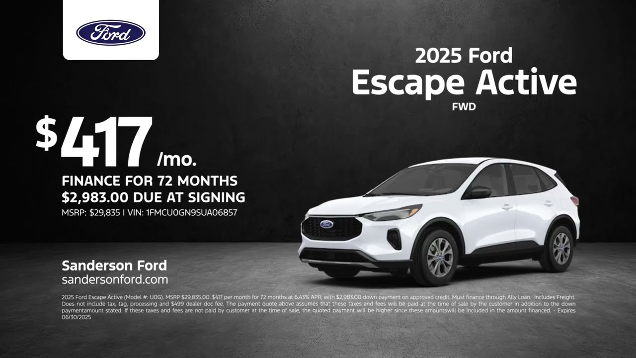 Ford Escape 06/26/2025 5722813