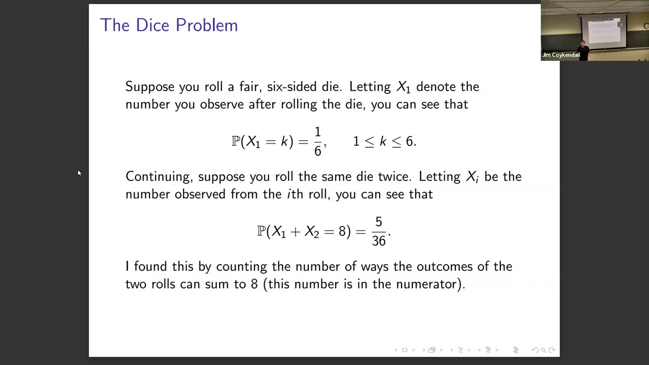 The Beauty of Generating Functions-Math Club 9/12/2025, Brian Fralix speaking