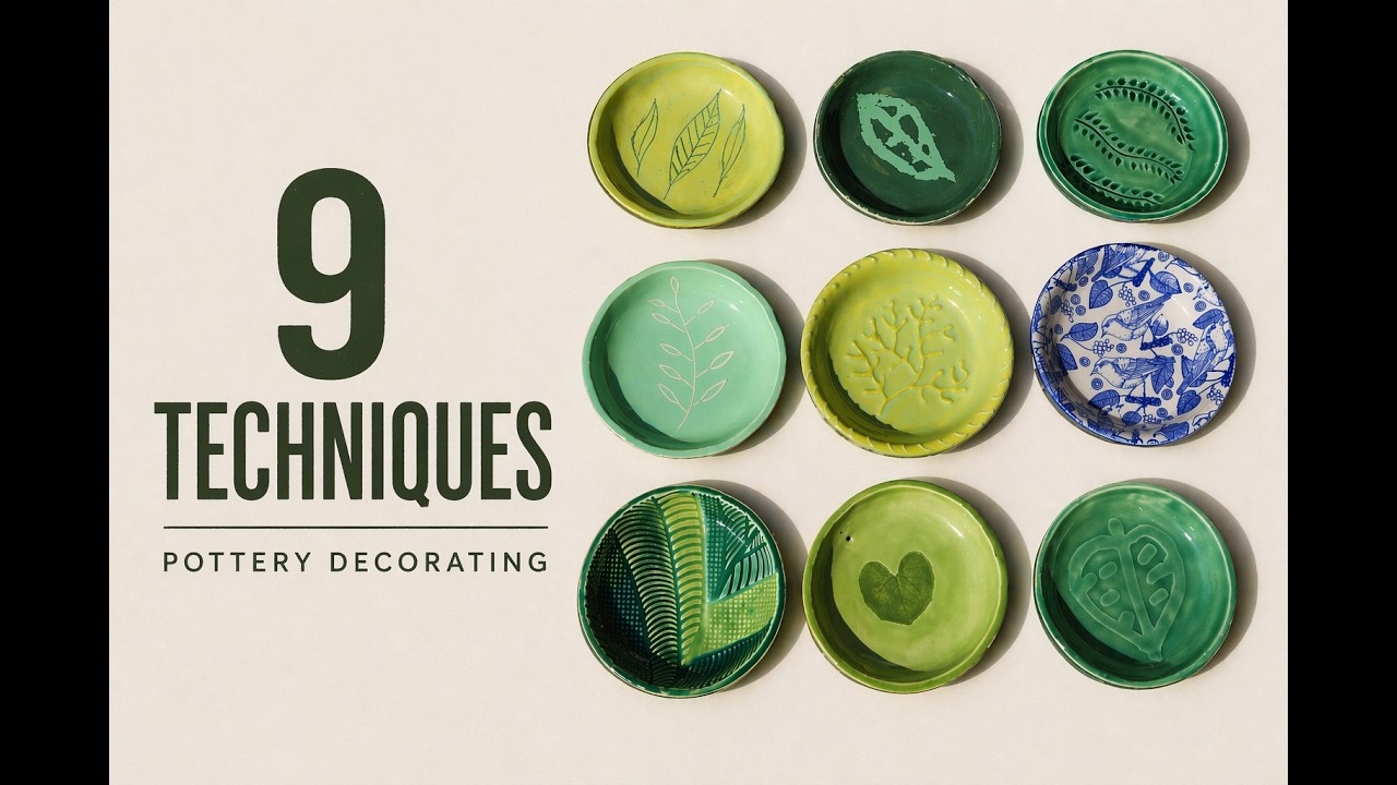 I tried 9 Different Pottery Decorating Methods. Here's what Happened.