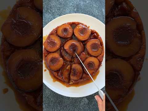 Peach Tatin recipe is in description.