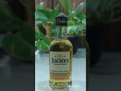 Teachers highland cream whiskey miniature asmr #asmr #asmrsounds #whiskey #whisky #shorts
