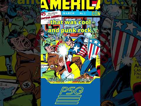 The first Captain America cover was WHAT? #marvel #captainamerica #movie #shorts