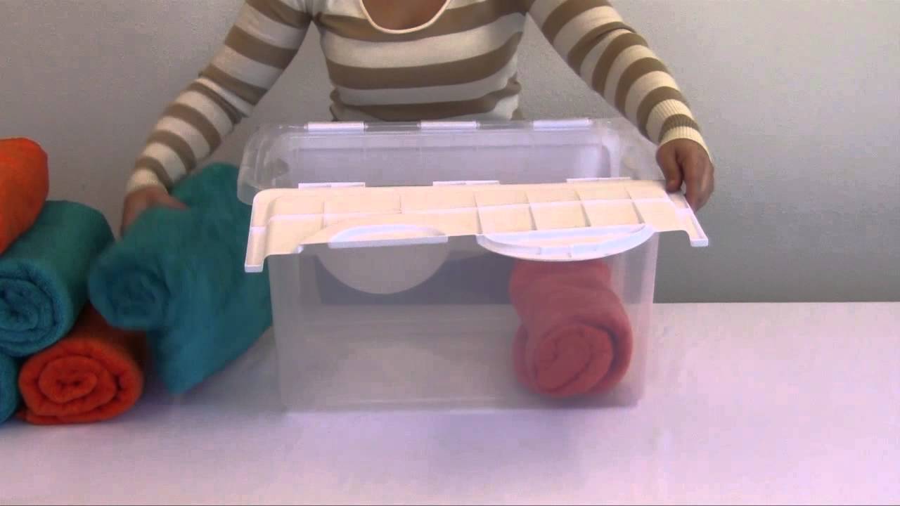 Sterilite 48 quart hinged lid storage box