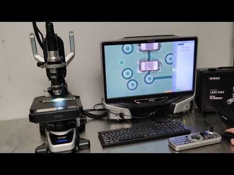Keyence VHX-5000 Digital Microscope with VHX-S550 and VH-Z20 Lens (20x to 200x)