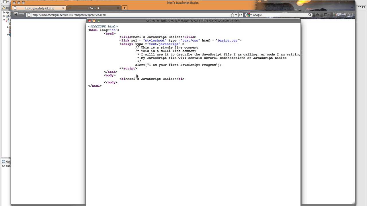 Your first JavaScript program part 1.mp4