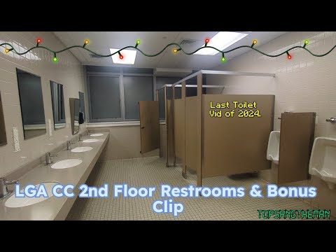 LGA CC 2nd Floor Men's Restroom (Finale, Last Toilet Vid of 2024)
