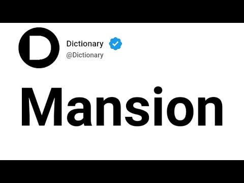 Mansion Meaning In English