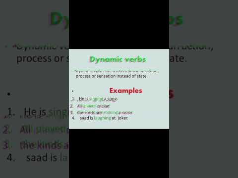 Dynamic Verbs