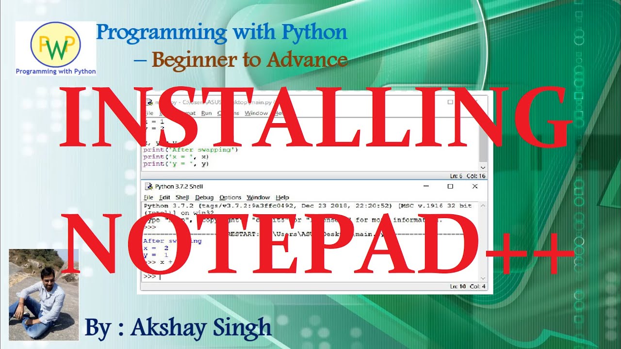 #04 Python Tutorial | Python Programming Tutorial for Beginners | Installing Notepad++