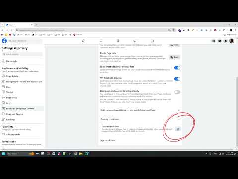 How to Setting Country Restrictions on Facebook - 2024