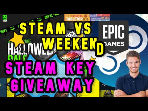 Steam VS Epic Games Weekend + Steam Key Giveaway + Outerworlds, Tabletop Games, Halloween Sale, Free
