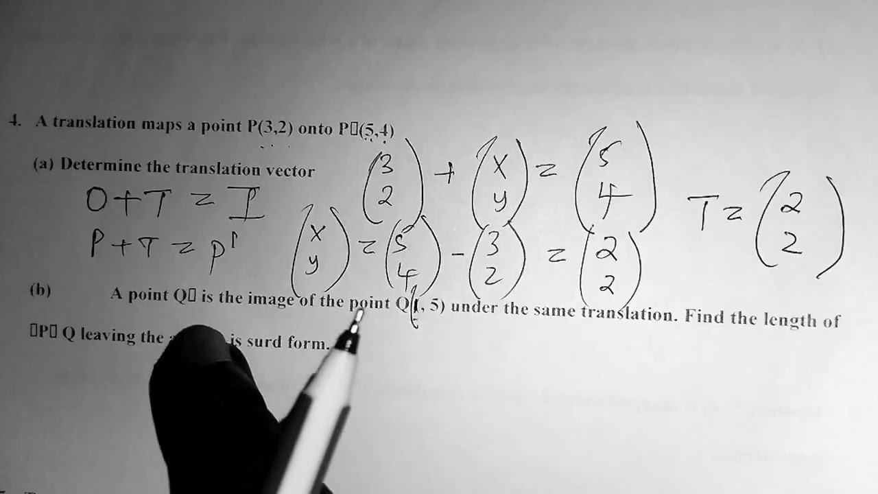 TRANSLATION VECTOR _ KCSE MATHS (@vansikmaths )