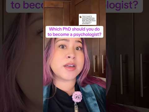 Which #PhD should you do to become a #psychologist? 💡 #psychology #gradschool #aba #schoolpsych
