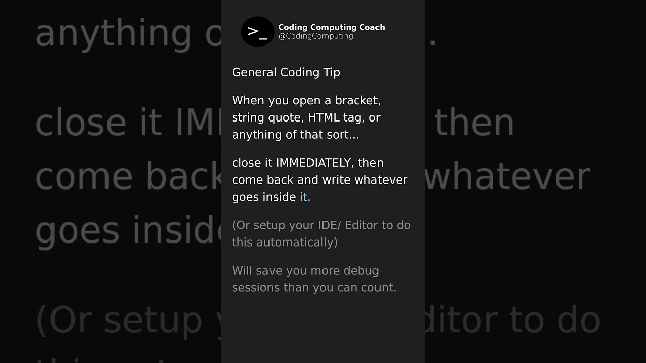 Set up your IDE to do this