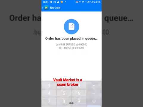 Vault Market is a scam broker is open trades far from entry point it not a spread but they are scam