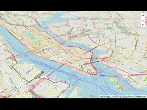 Map rotation animation in 3D with Mapbox GL
