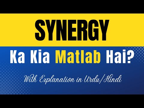 Synergy Meaning in Hindi | 'Synergy Ka Kya Matlab Hota Hai' | Hindi/Urdu Explanation Included