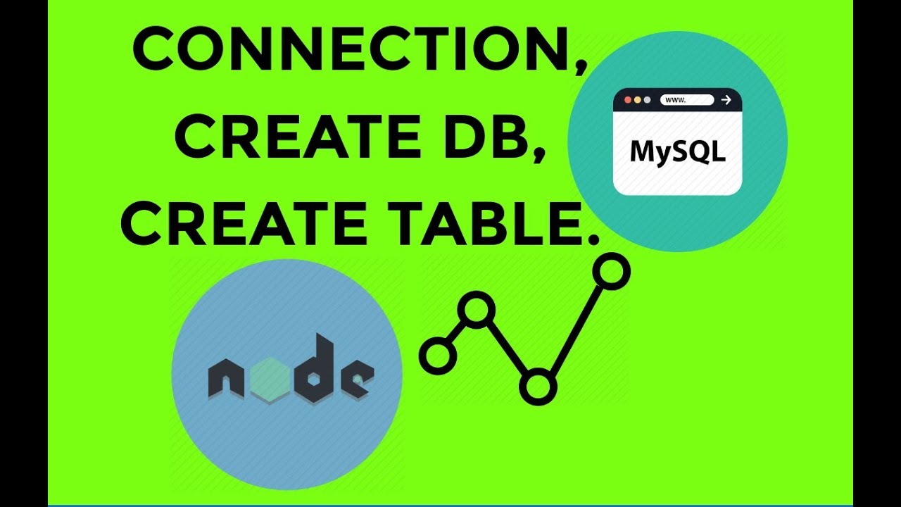 #1 - MySQL using NodeJS, CREATE CONNECTION | DATABASE | TABLE