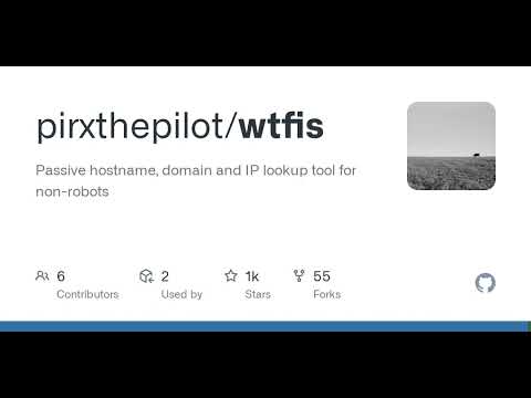 GitHub - pirxthepilot/wtfis: Passive hostname, domain and IP lookup tool for non-robots