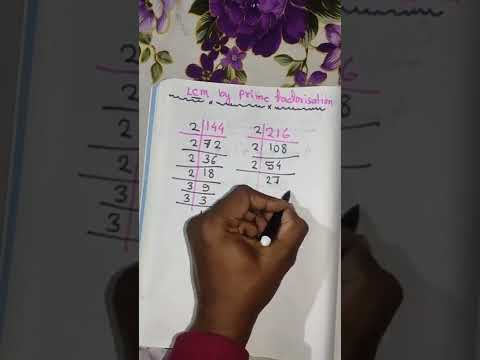LCM of 72 and 108 by Primectorisation #shorts #mathtricks#asymathtrick #math