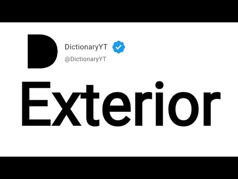 Exterior Meaning in English