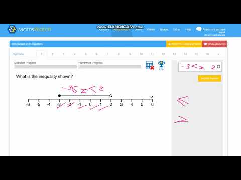 Inequalities on MathsWatch