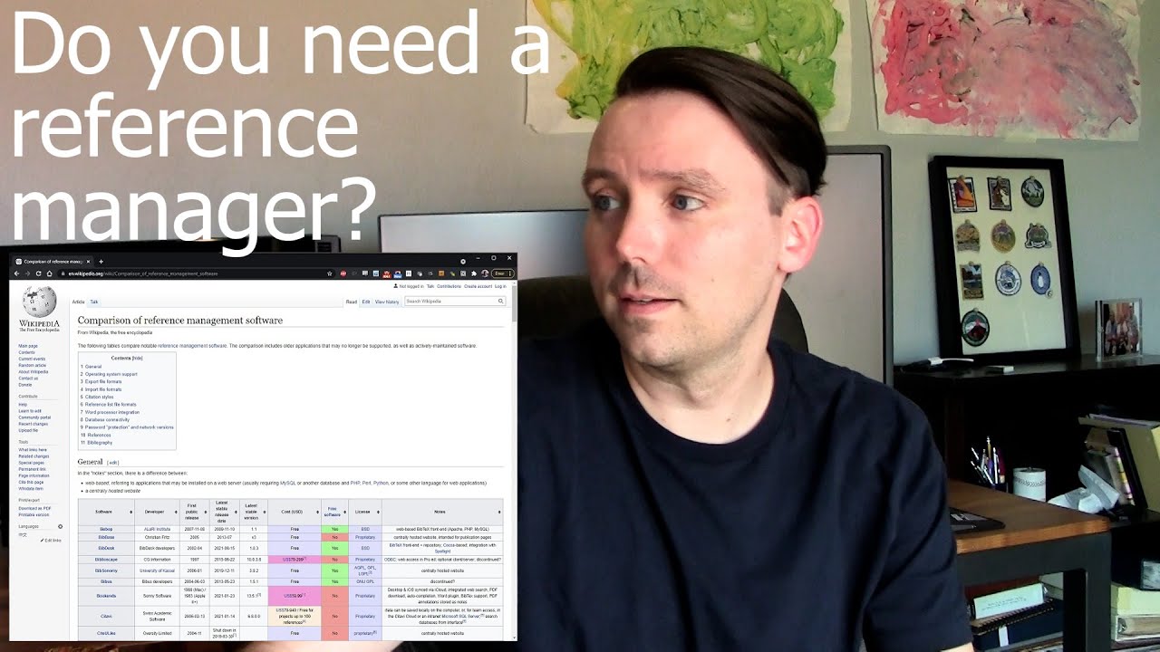 Writing software options: Reference managers and why you might want to use one.