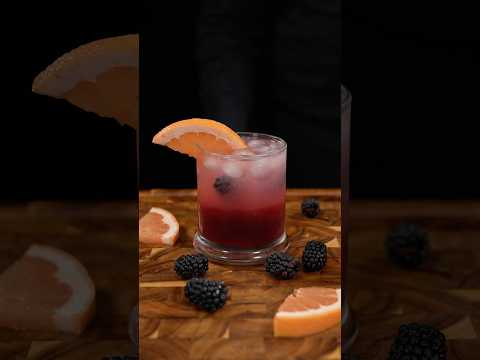 🍇 🍊 "The Blackberry Hour" | Blackberry Paloma Mocktail (Non-Alcoholic Drink) #shorts