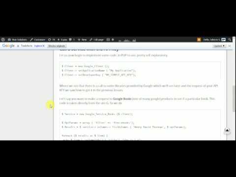 Google Api Key PHP Lesson 2 Call Service