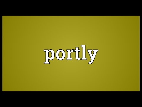Portly Meaning