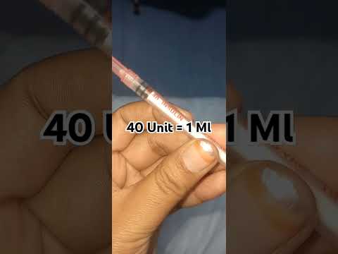 insulin syringe 40Unit = 1ml #hospital