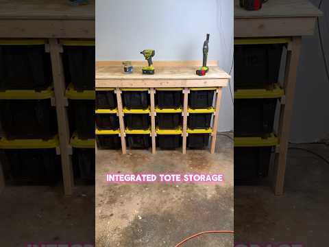 Affordable tote storage system for your workshop or garage #shorts