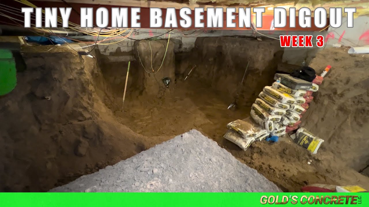 Hand Digging Small Denver Basement - Timelapse